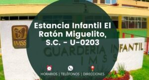 ᐅ Estancia Infantil El Ratón Miguelito, S.C. - U-0203 ️ 2024 】