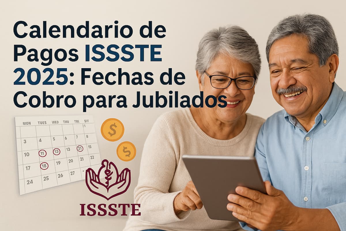 ᐅ Calendario De Pagos ISSSTE 2025: Guía Completa Para Pensionados Y Jubilados ️ 2025 】
